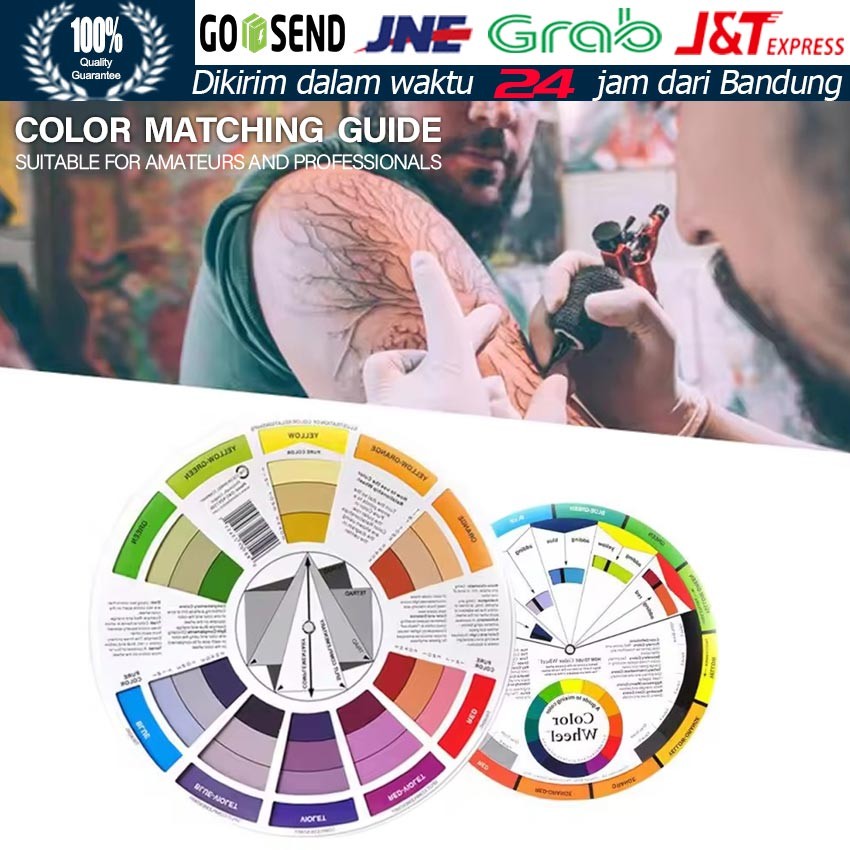 Jual Palet Warna Tattoo Diameter 14-23.5cm / Color Wheel untuk ...