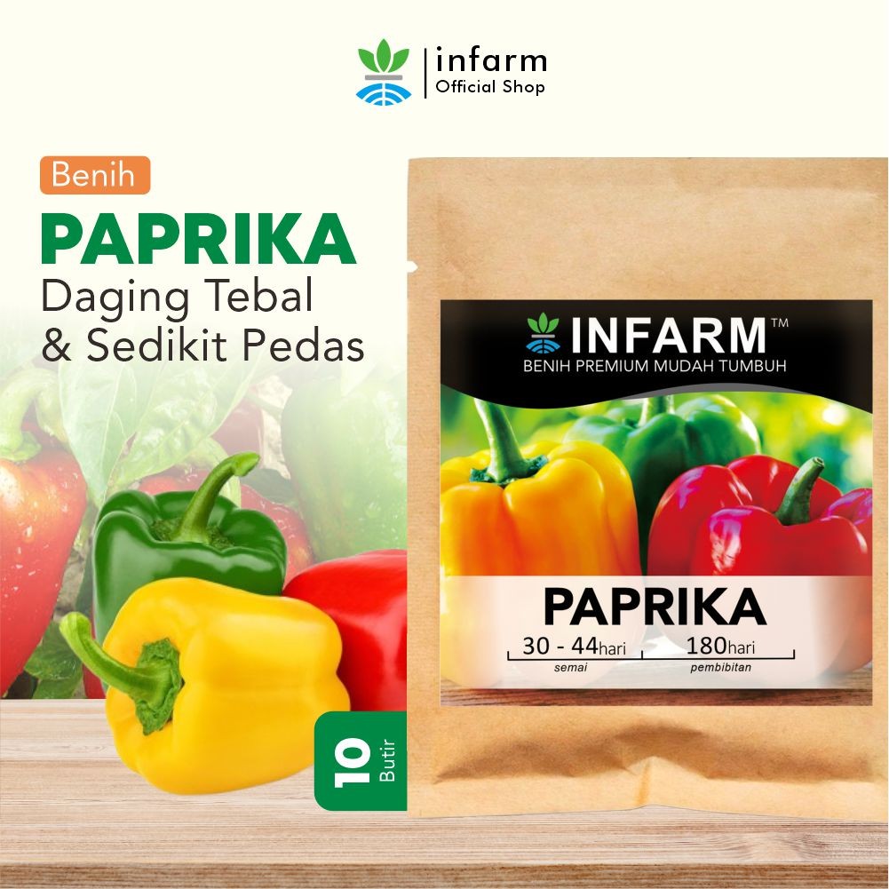 Jual INFARM - Benih Bibit Biji Super Paprika Unggul Isi 10 Butir Buah ...