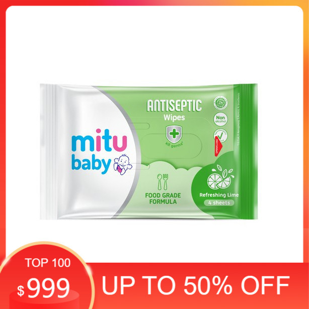Jual Steril Tissue Basah Mitu Mini Pack Isi 4s / Fresh & Clean Baby ...