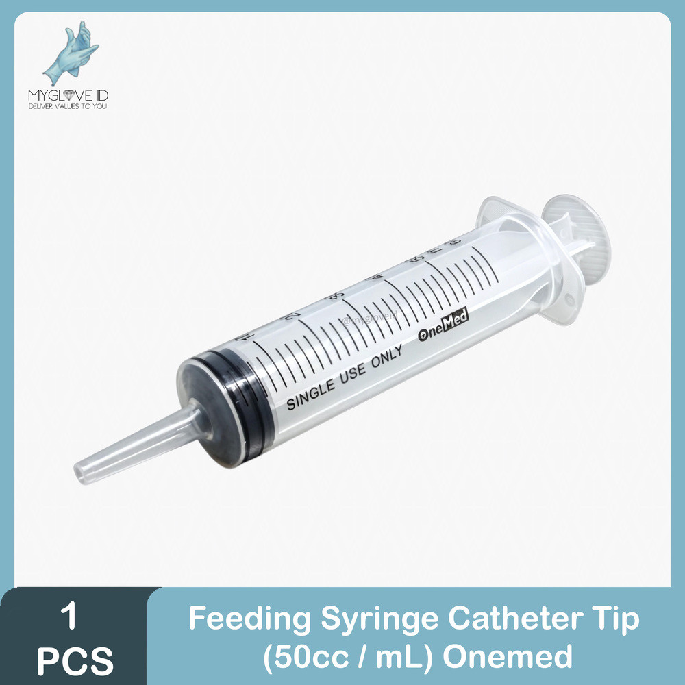 Jual Oral Feeding Syringe Catheter Tip 50cc / Spuit 50ml Onemed ...