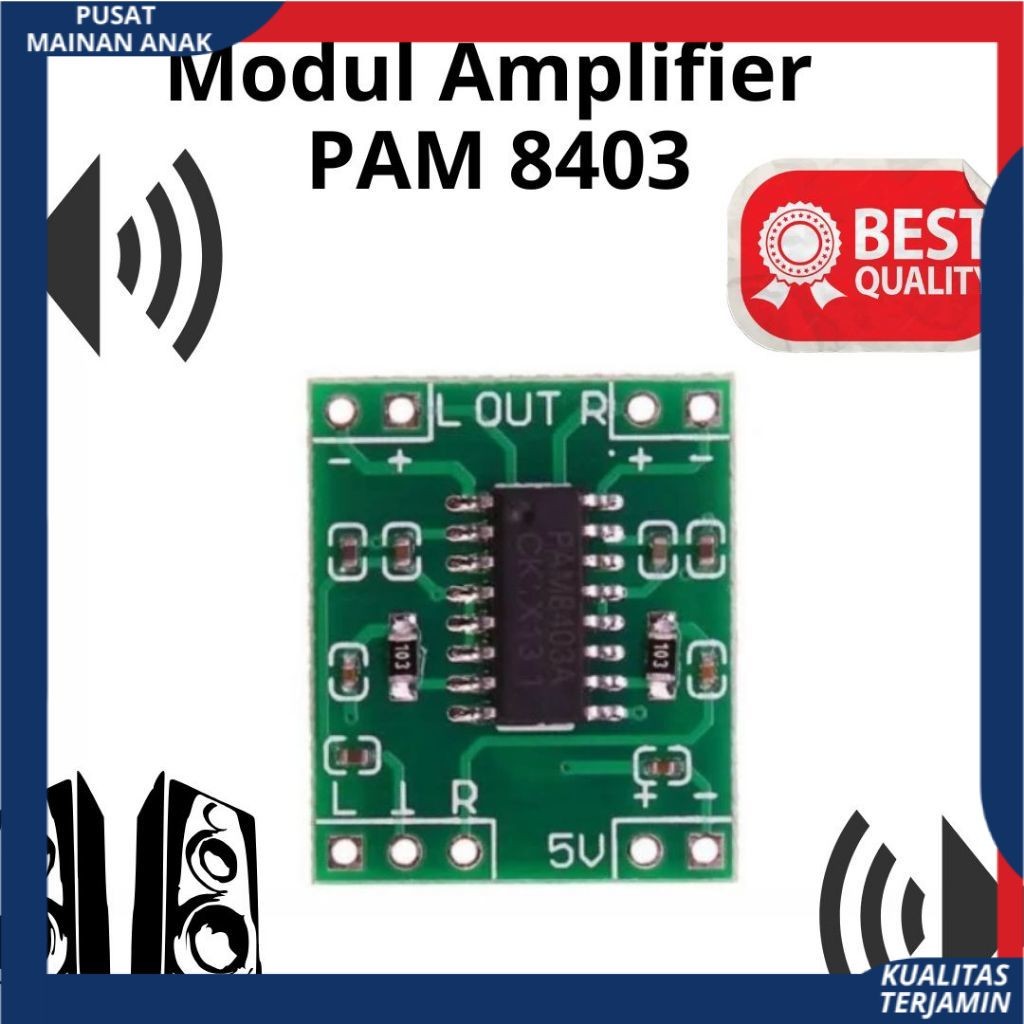 Jual PMA Micro PAM 8403 5V Audio HiFi Amplifier Stereo 2 Channel 3W ...
