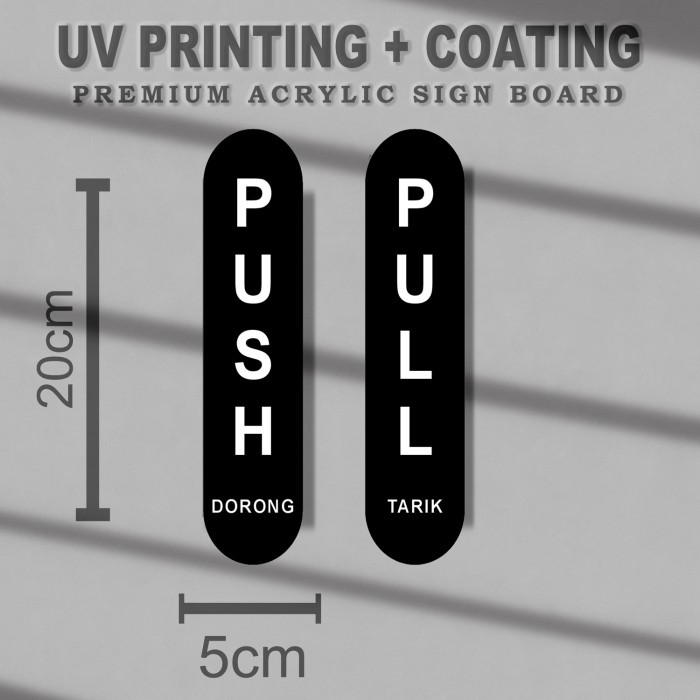 Jual Sign Push Pull Acrylic - SignBoard Akrilik Tarik Dorong Pintu ...