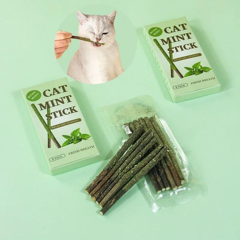 Jual 6 Sticks/box Cat Chews Products Natural Molar Toothpaste Stick ...