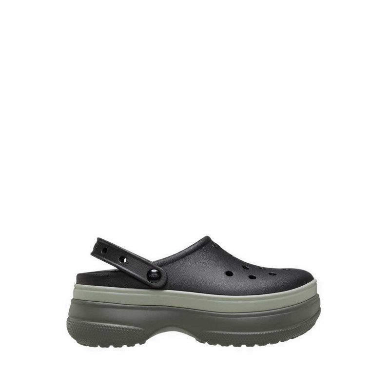 Jual Crocs Classic Stacked Unisex Clog - Black | Shopee Indonesia