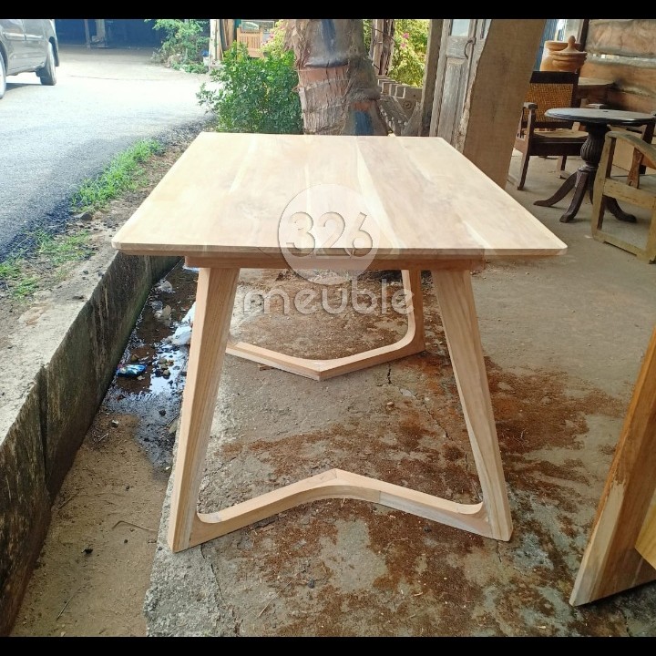 Jual Meja Makan Minimalis Kayu Jati - Meja Makan Cafe Resto Meja Makan 4 Kursi | Shopee Indonesia