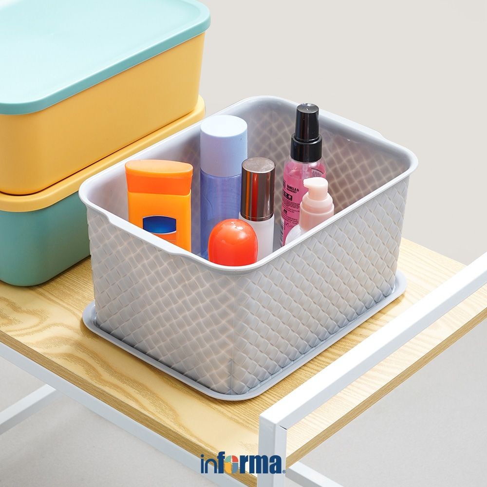 Jual Informa 28.5X19X18 cm Gav Kotak Penyimpanan Dengan Tutup - Krem ...