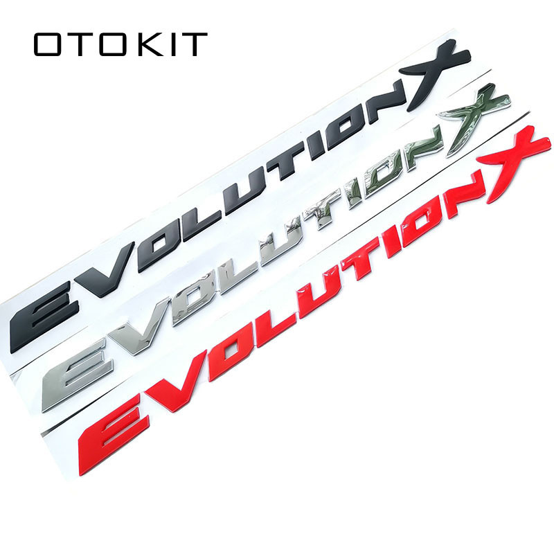Jual Evolution X Letters ABS Plastic Car Styling Emblem Badge ...