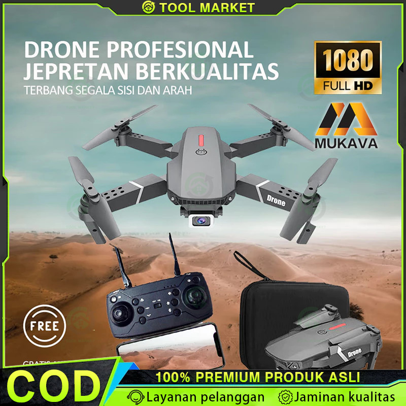 Jual Smart Drone E88 Pro/E99 Pro 4k HD Dual Camera Shoot Original Indoor Outdoor Drone Murah ...