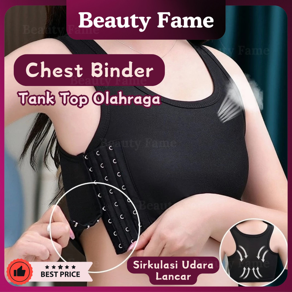 Jual Beauty Fame **GARANSI 1 TAHUN** Tank Top Olahraga Bernapas Breast ...