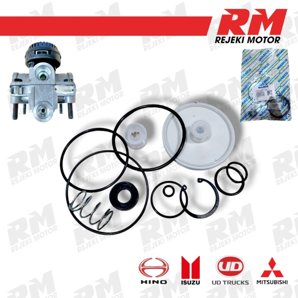 Jual Repair Kit Relay Valve Wabco Hino Lohan 500 9730110002 44080-EW001 ...