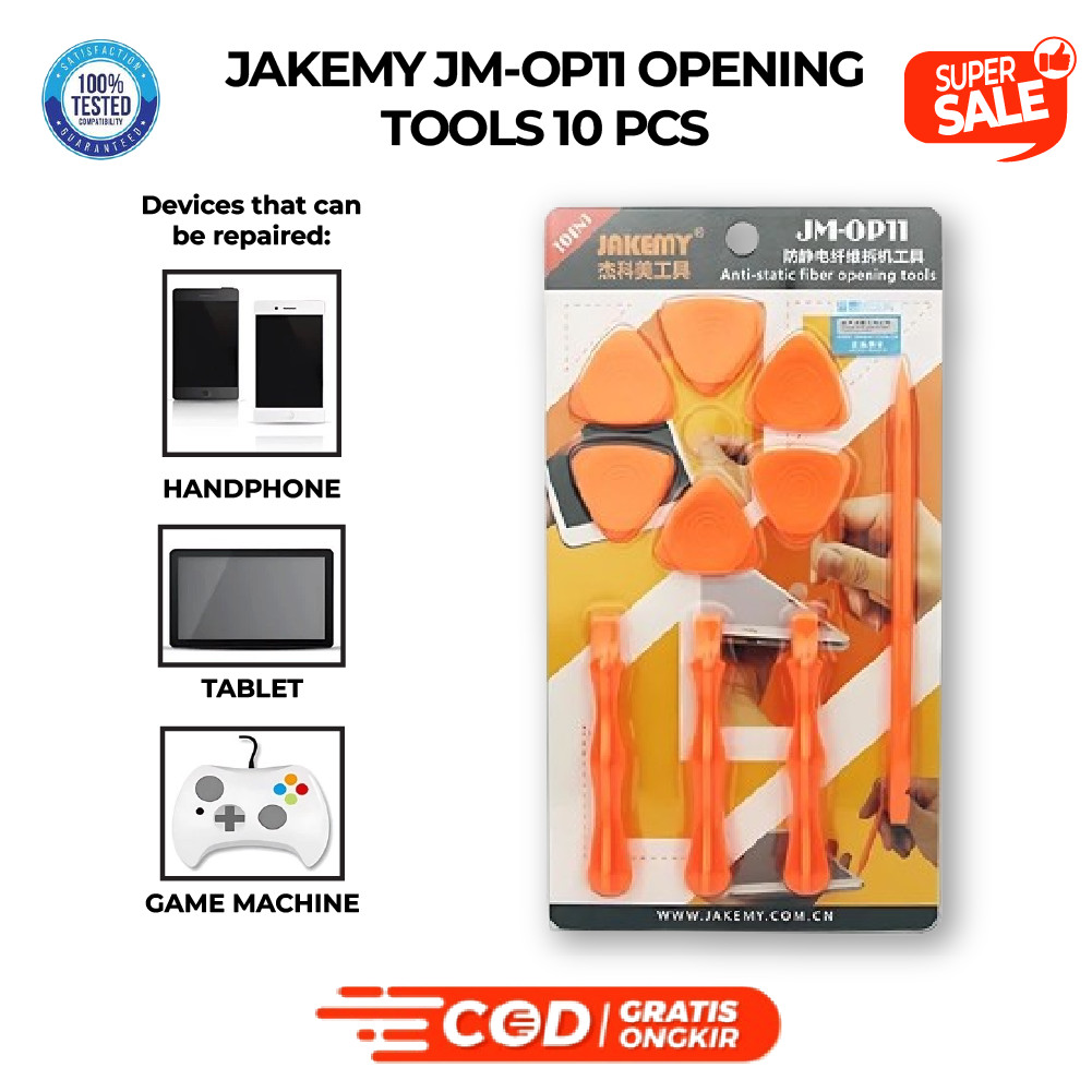 Jual Jakemy Opening Tool / Congkelan Lcd Handphone Lengkap 10Pcs ...