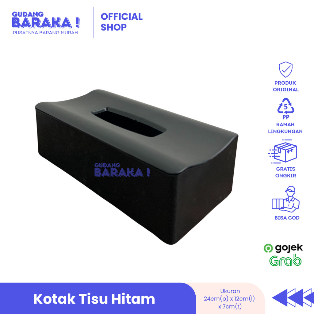 Jual Tempat Tissue Hitam Wadah Tisu Kotak Tisu Mobil Tempat Tisu ...