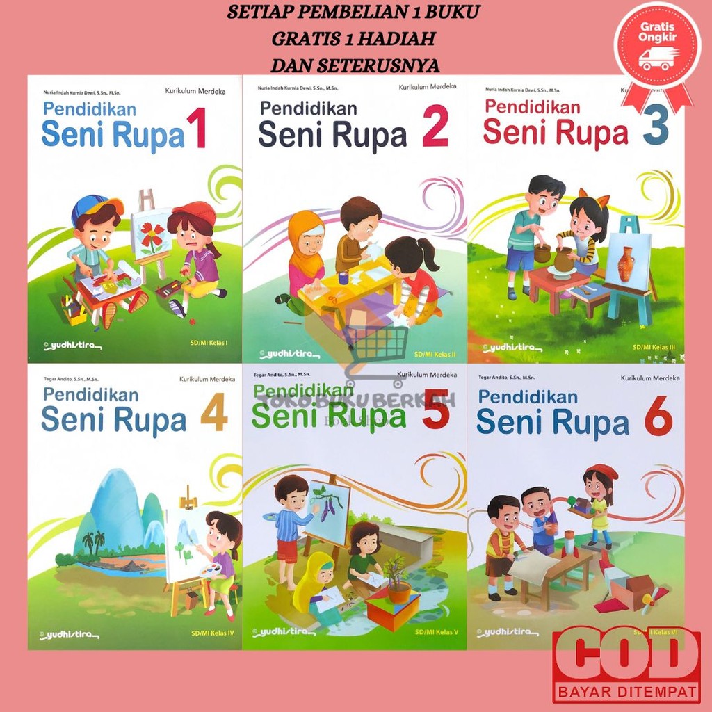 Jual Buku Pendidikan Seni Rupa Revisi Kelas 1 2 3 4 5 6 SD/MI Kurikulum Merdeka Penerbit ...
