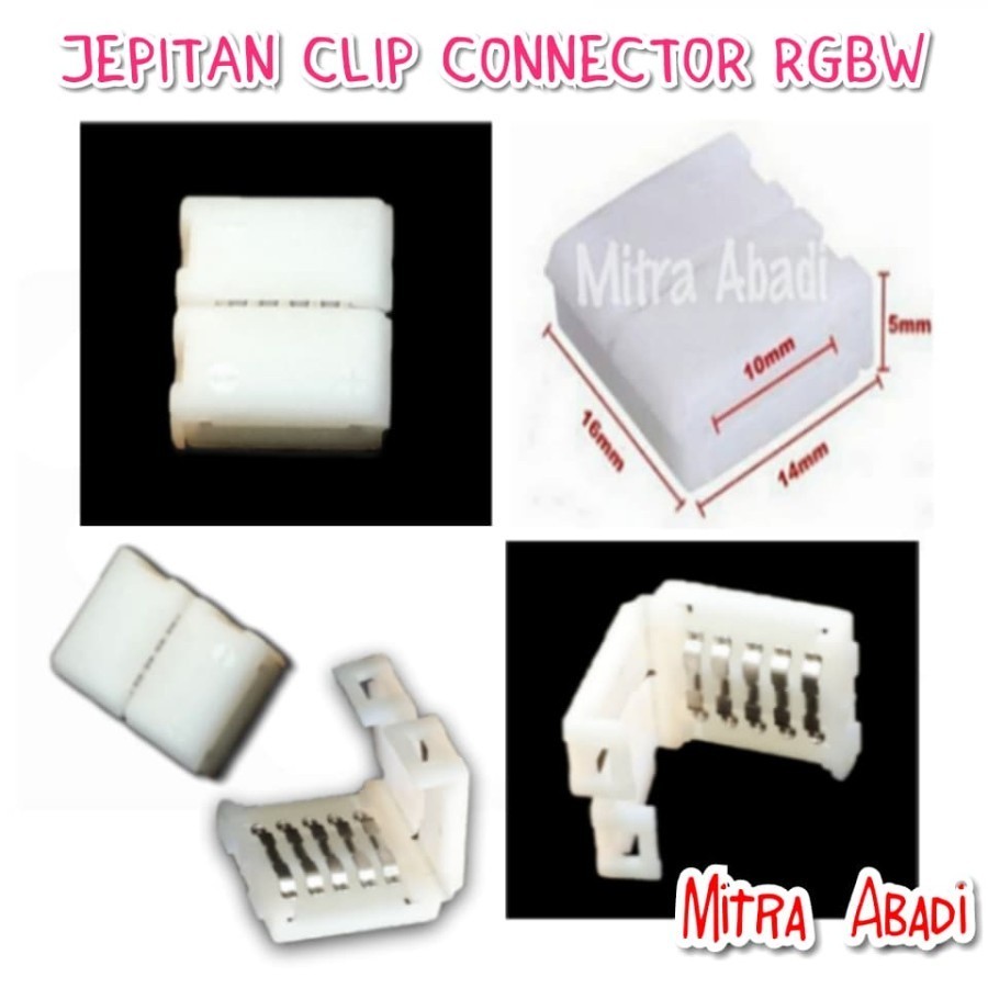 Jual Klip / Clip Connector / Konektor Jepit for LED Strip RGB 4 PIN ...
