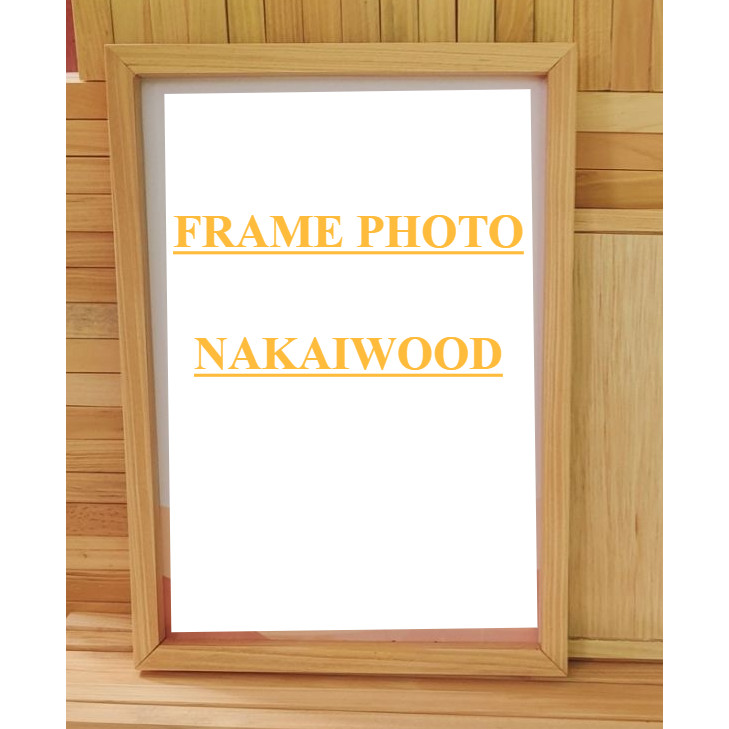 Jual Pigura Kayu A4 / Bingkai Kayu / Frame Kayu Jati Belanda / photo ...