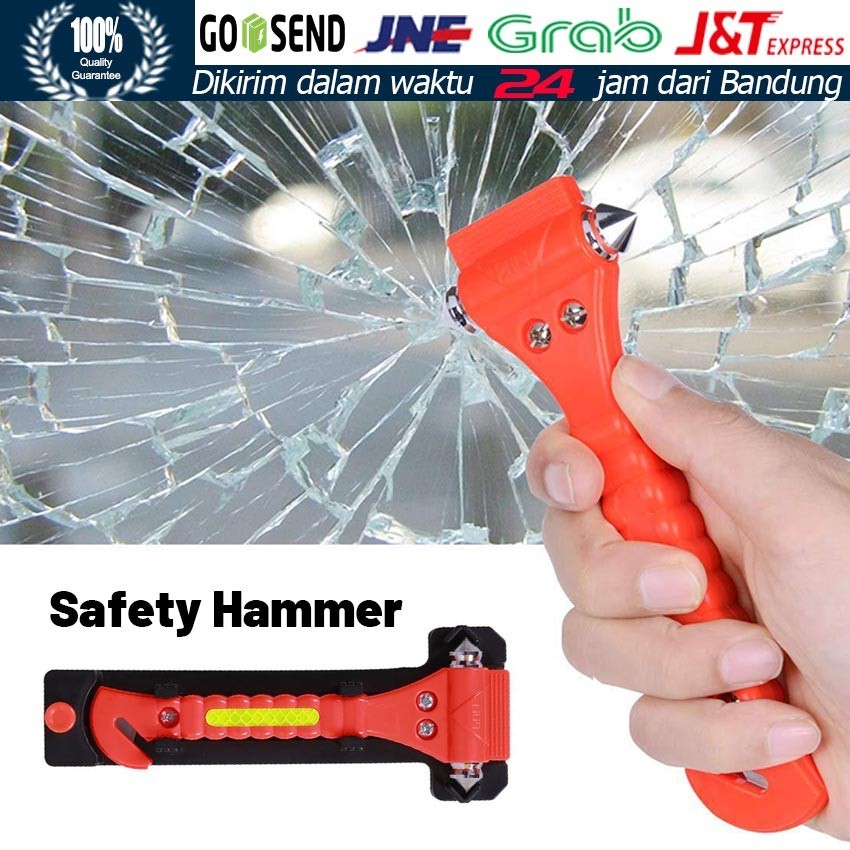 Jual Emergency Glass Hammer Holder Belt Cutter / Palu Pemecah Kaca ...