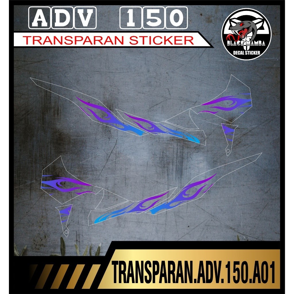 Jual Sticker TRANSPARAN ADV 150 Decal STRIPING ADV 150 HONDA ADV code ...