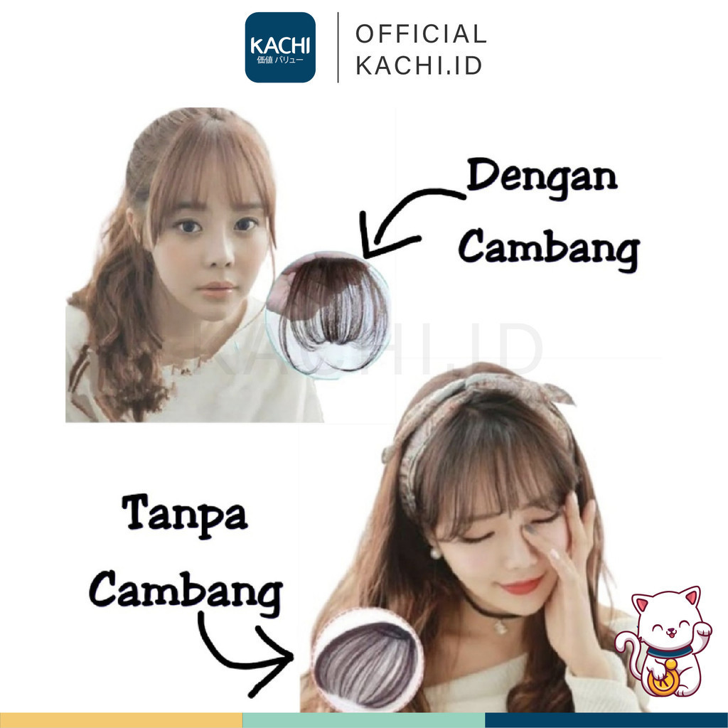 Jual KACHI - Poni Palsu Poni Hair Clip Poni Palsu Korea Dengan Cambang ...