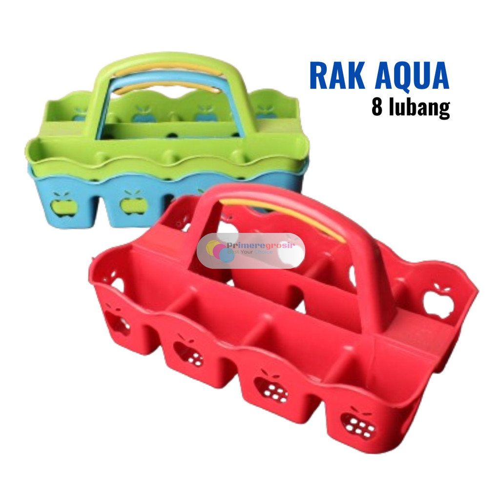 Jual Rak Aqua Gelas Plastik 8 Lubang / Tempat Aqua Gelas Warna | Shopee ...