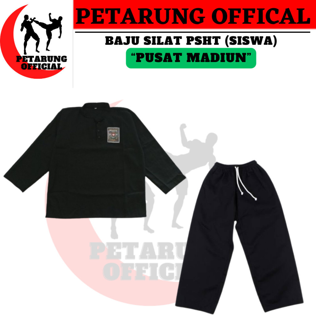 Jual seragam silat siswa psht /sakral siswa psht /seragam silat /baju ...