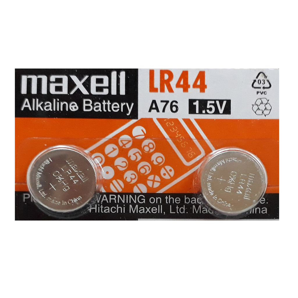 Jual Baterai Batere Kancing Maxell LR 44 Battery Micro Lithium Cell 1.5V | Shopee Indonesia