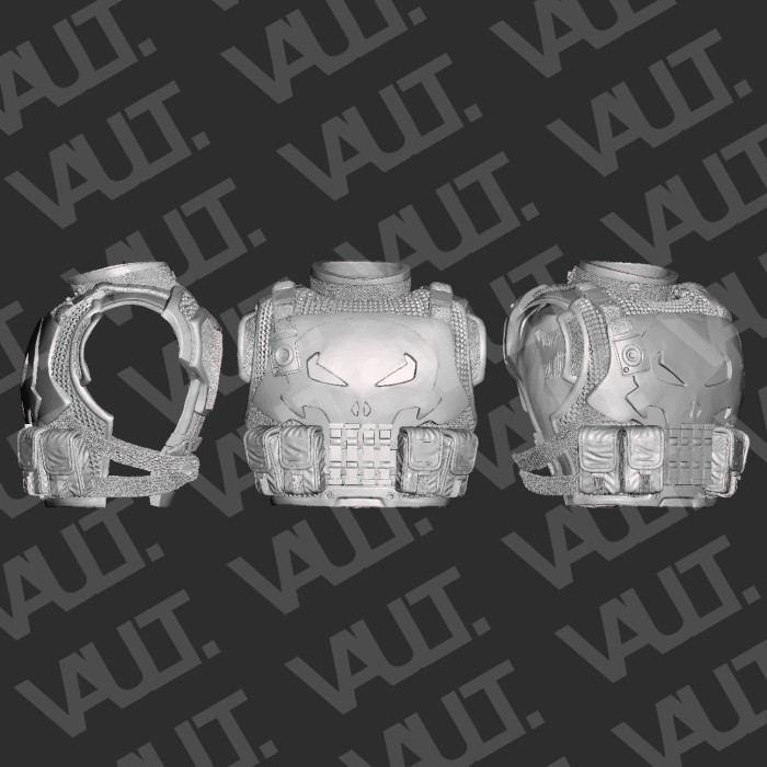 Jual DJ06 Custom Head Action Figure Vest Armor Marvel Legends Punisher ...