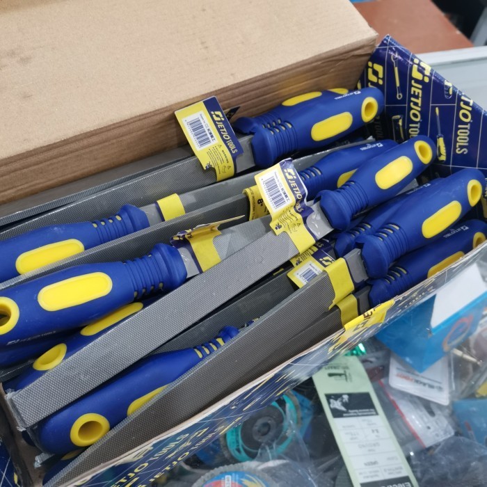 Jual Kikir flat 6'' 8" 10'' JETJO TOOLS kikir kayu bastard pipih rata ...