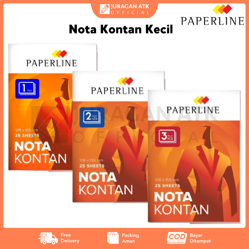 Jual Nota Kontan Kecil Paperline Nota Tulis Nota 1 Ply/ 2 Ply/ 3 Ply ...