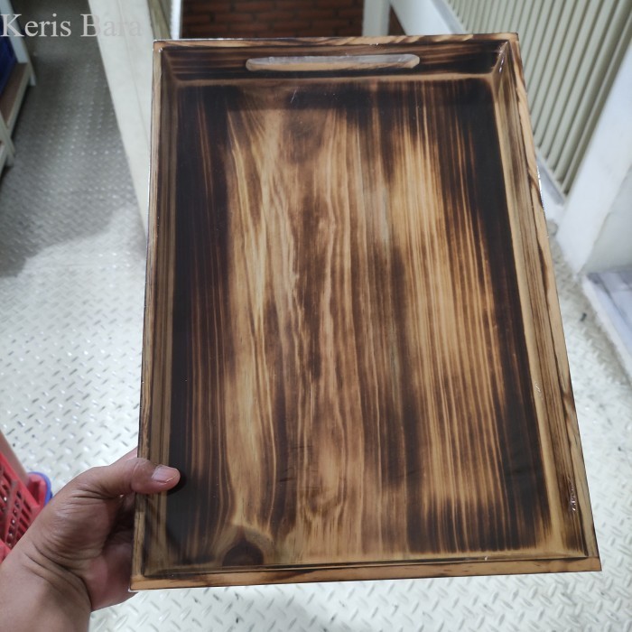 Jual Nampan Kayu / Baki Kayu / Tray Kayu Pinus 40 x 30 x 5 MOTIF ...