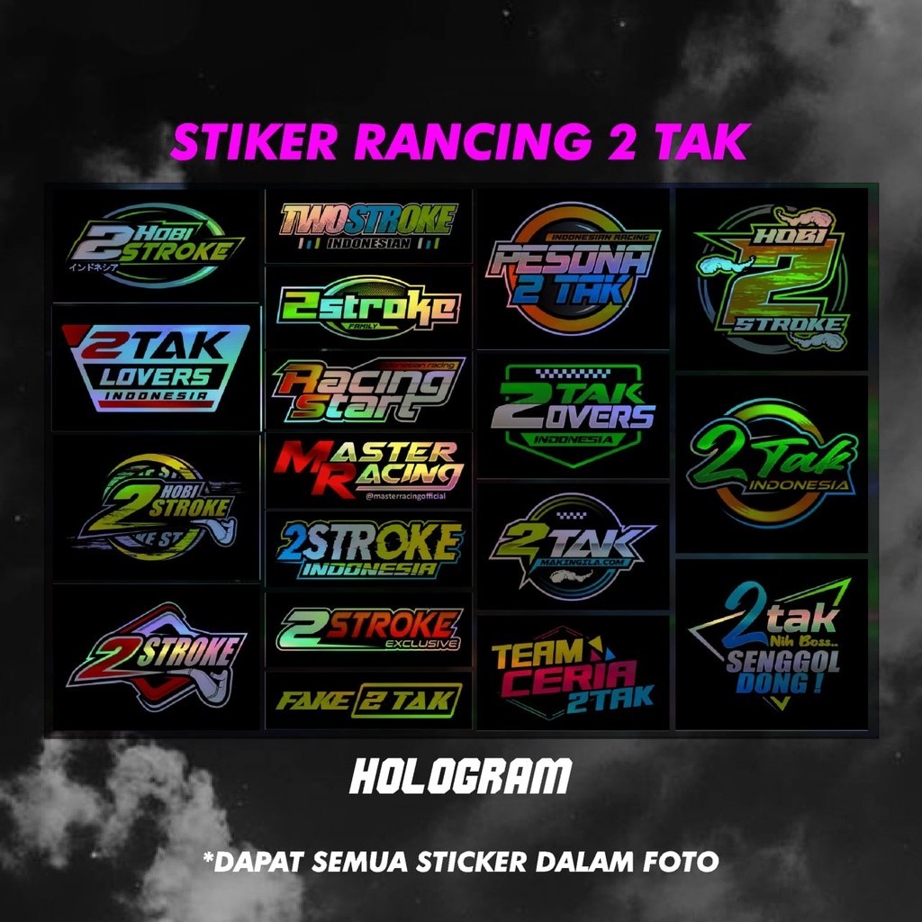 Jual [COD] STICKER PACK RACING 2 TAK Kode 1| STICKER PACK Hologram ...