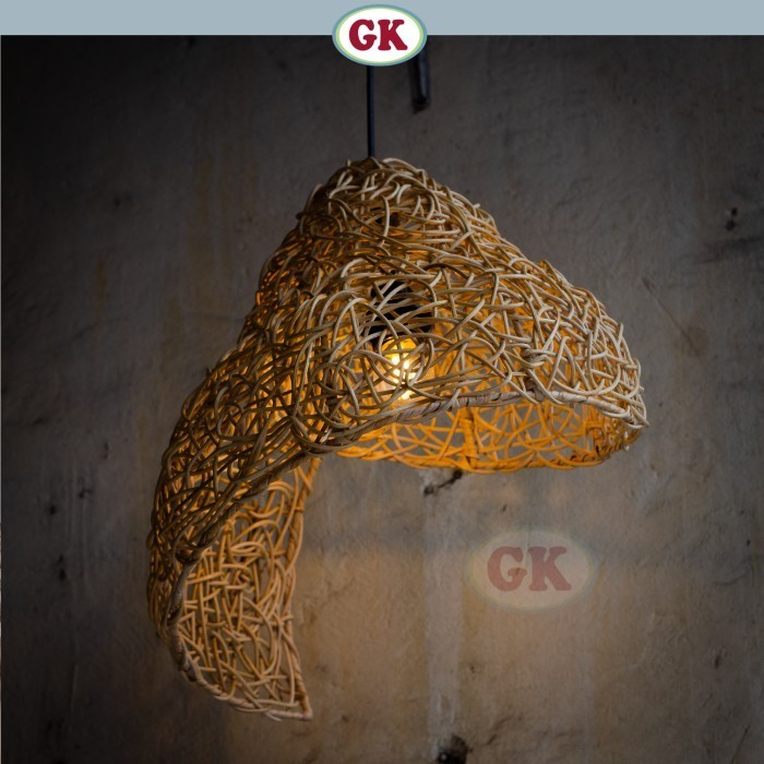 Jual Kap Lampu Sarang BASIC 35 - Handcrafted Rattan Lampshade Perfect ...