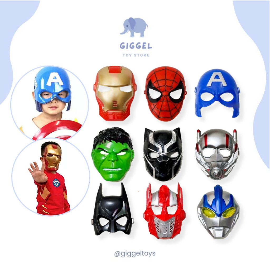 Jual Topeng Super hero Avengers / Mainan Topeng Karakter Superhero Iron ...