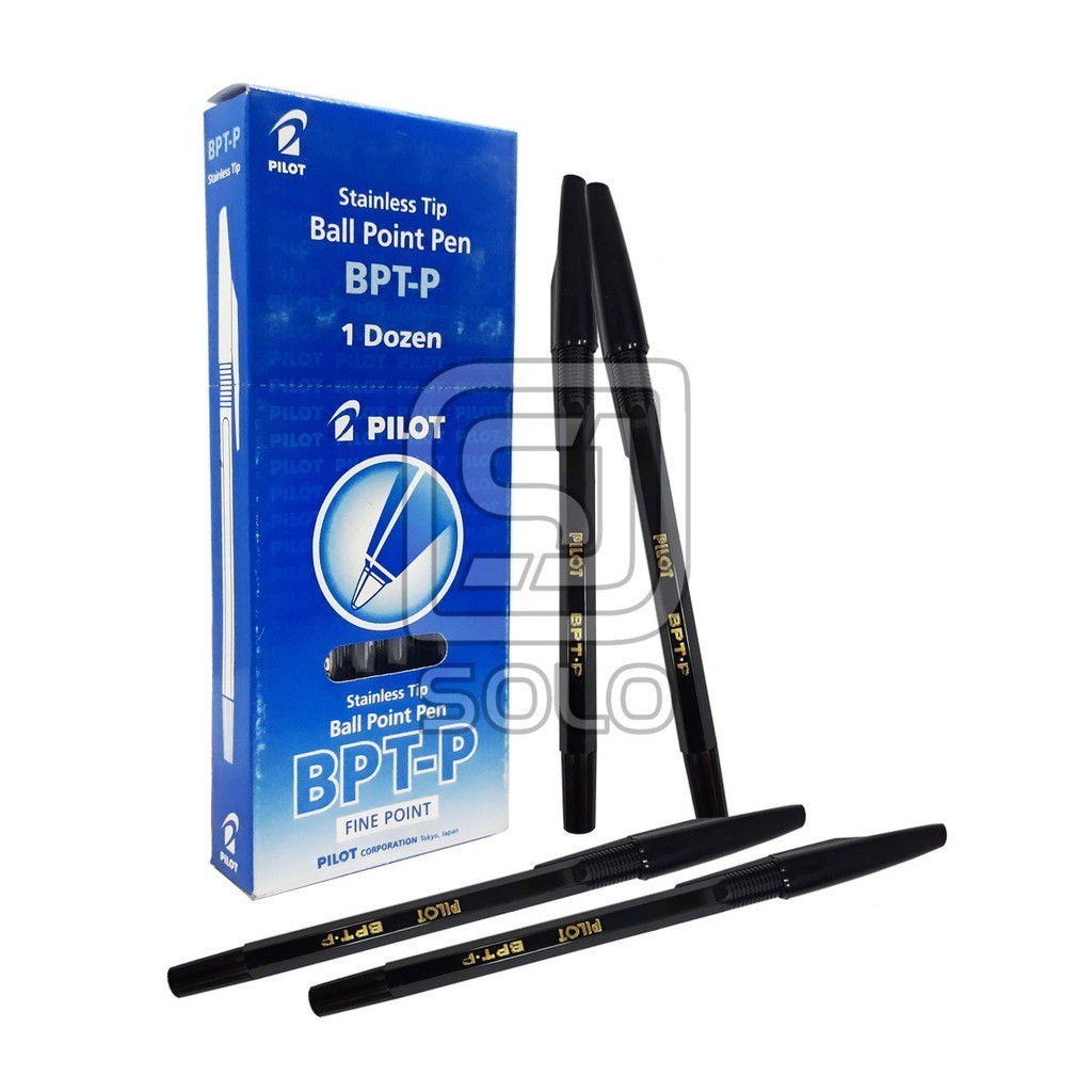 Jual Pulpen Pena Ballpoint Bolpoin Pilot BPTP Hitam Black | Shopee ...
