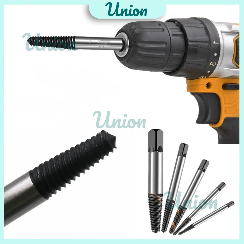 Jual UM Mata Bor Screw Extractor Pelepas Baut Los / Pembuka Baut Patah ...