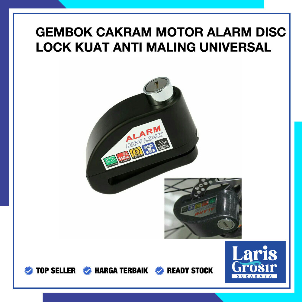 Jual Alarm Disc Lock Gembok Alarm Motor Gembok Cakram Motor Anti Maling ...