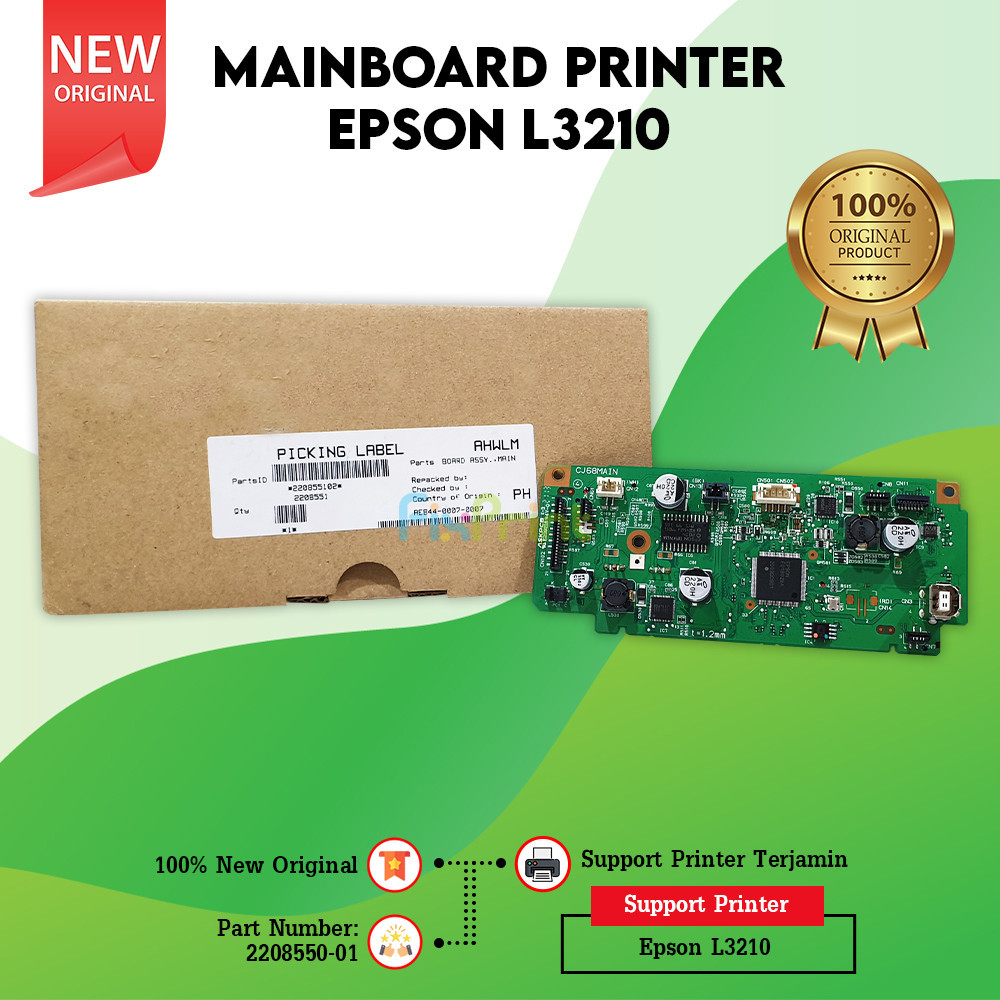 Jual Board Printer L3210 Mobo Printer L3210 Mainboard Printer Epson New ...