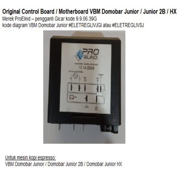 Jual Original Control Board / Motherboard VBM Domobar Junior / Junior ...