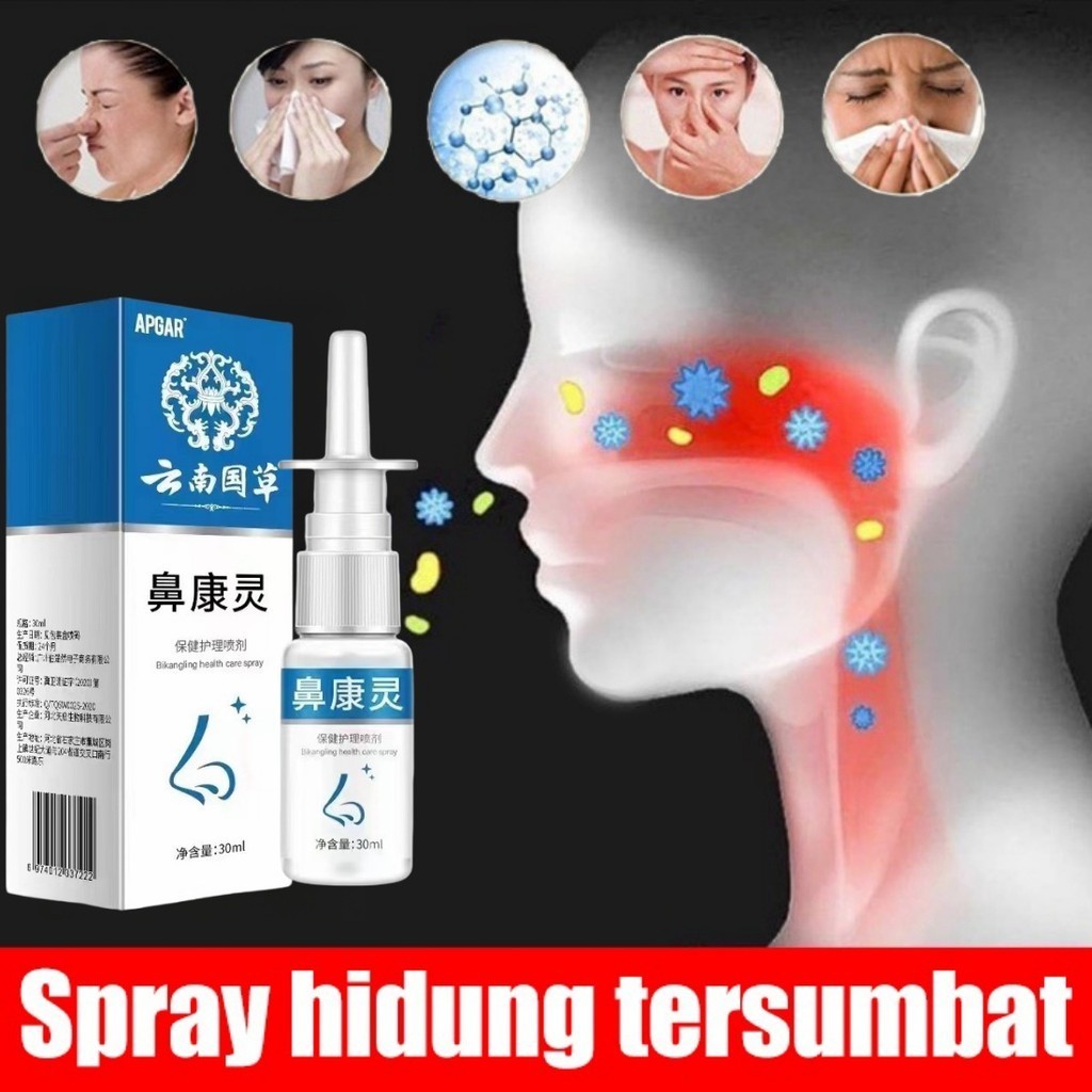Jual APGRA Nasal Spray Chronic Rhinitis Sinusitis Sprays Nose care Chinese Traditional Medical ...