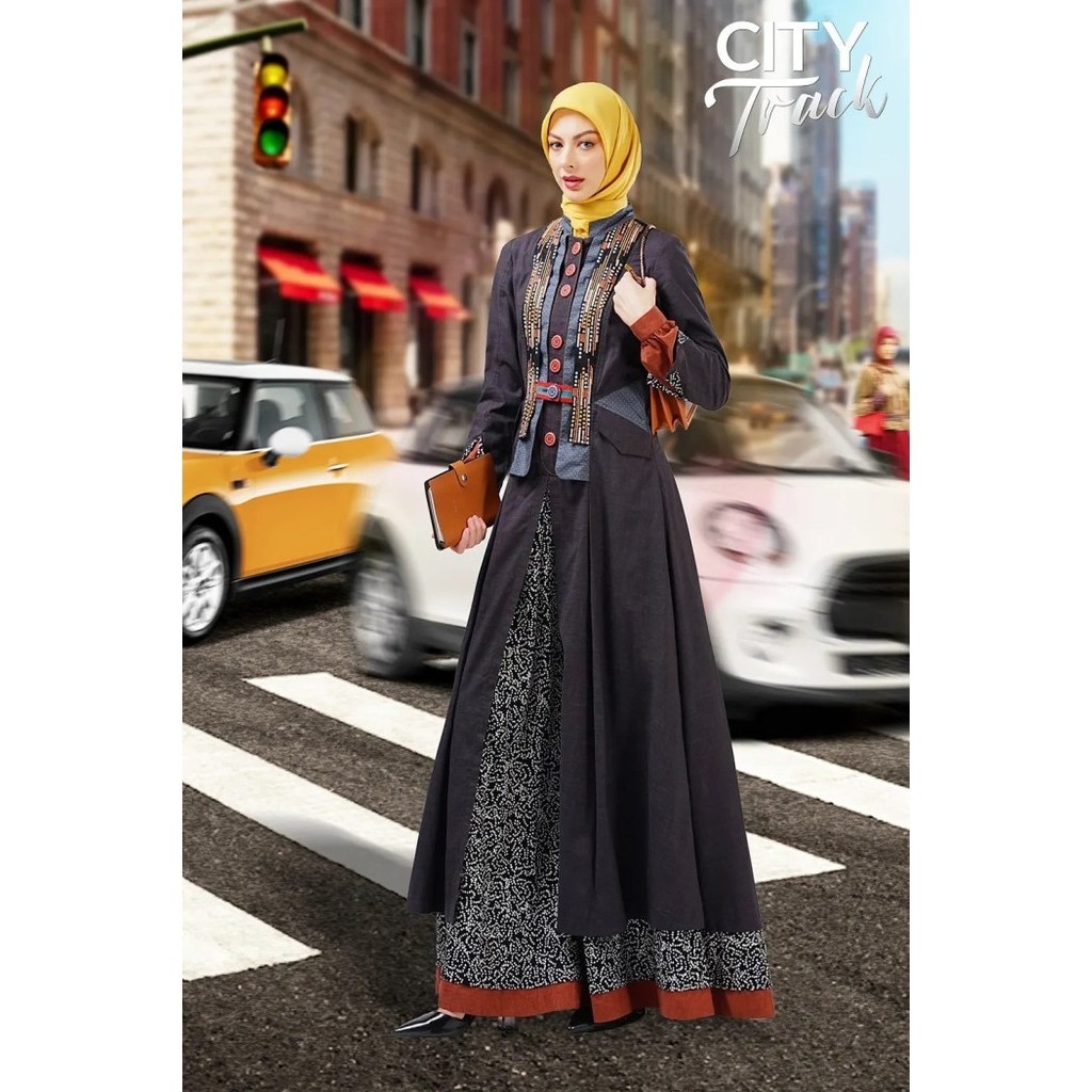 Jual TUNEECA Gamis Artfully - T-0524006 - Gamis Formal Elegan | Shopee ...