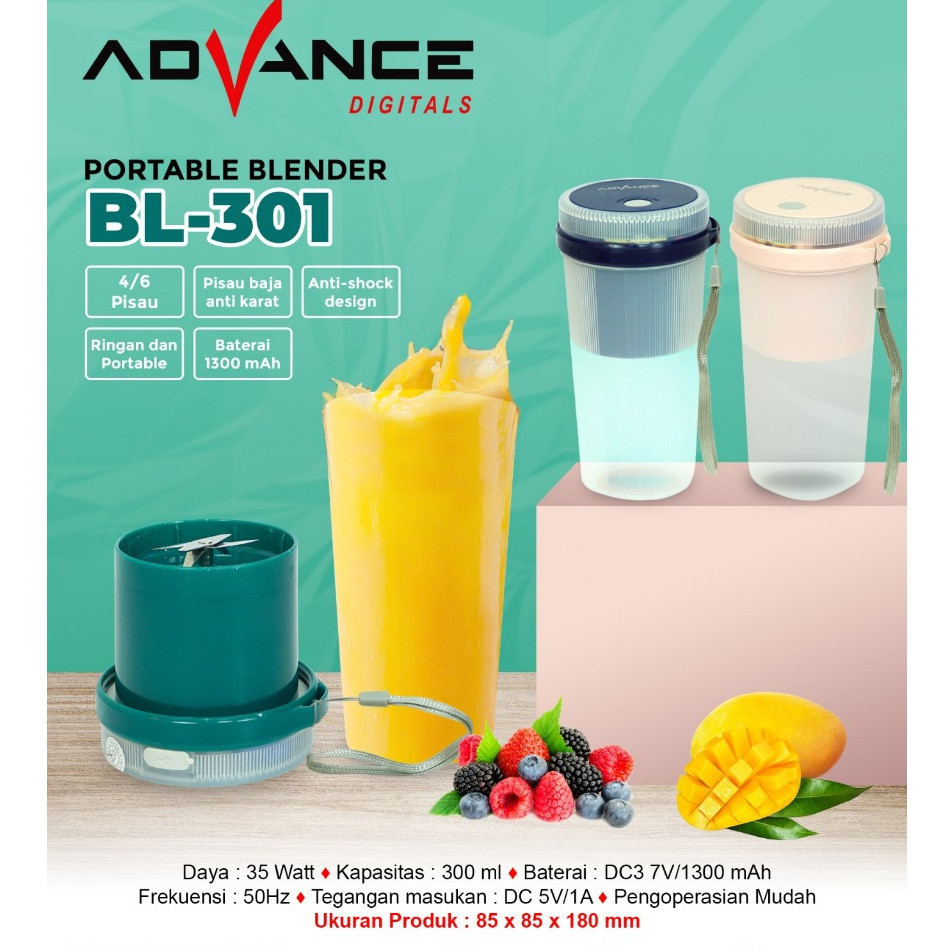 Jual ADVANCE Blender BL-301 Kapasitas 300ML | Shopee Indonesia