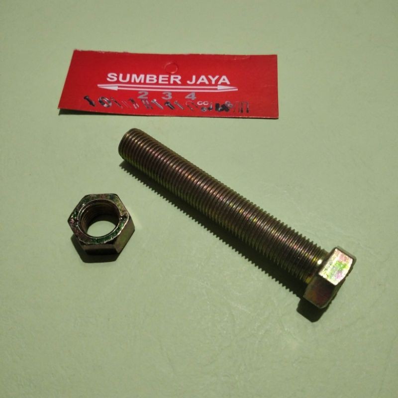 Jual BAUT MUR 12 X 75 KUNING BMK PER 10 PCS | Shopee Indonesia