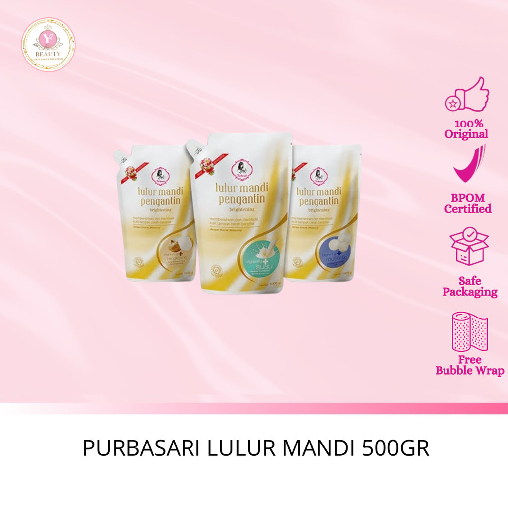Jual YF BEAUTY PURBASARI Lulur Mandi Pengantin - 500g / 1000g | Shopee Indonesia