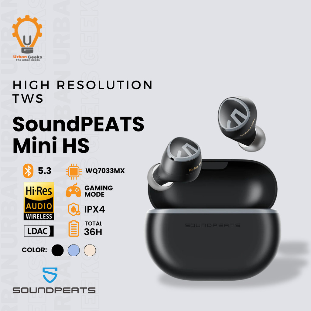 Jual SoundPEATS Mini HS Hi-Res LDAC SBC True Wireless Earbuds Earphones ...