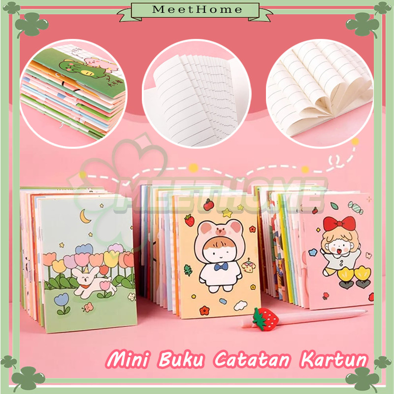Jual Buku Tulis Catatan Mini Motif Gambar Kartun/Note Book Mini Cartoon ...