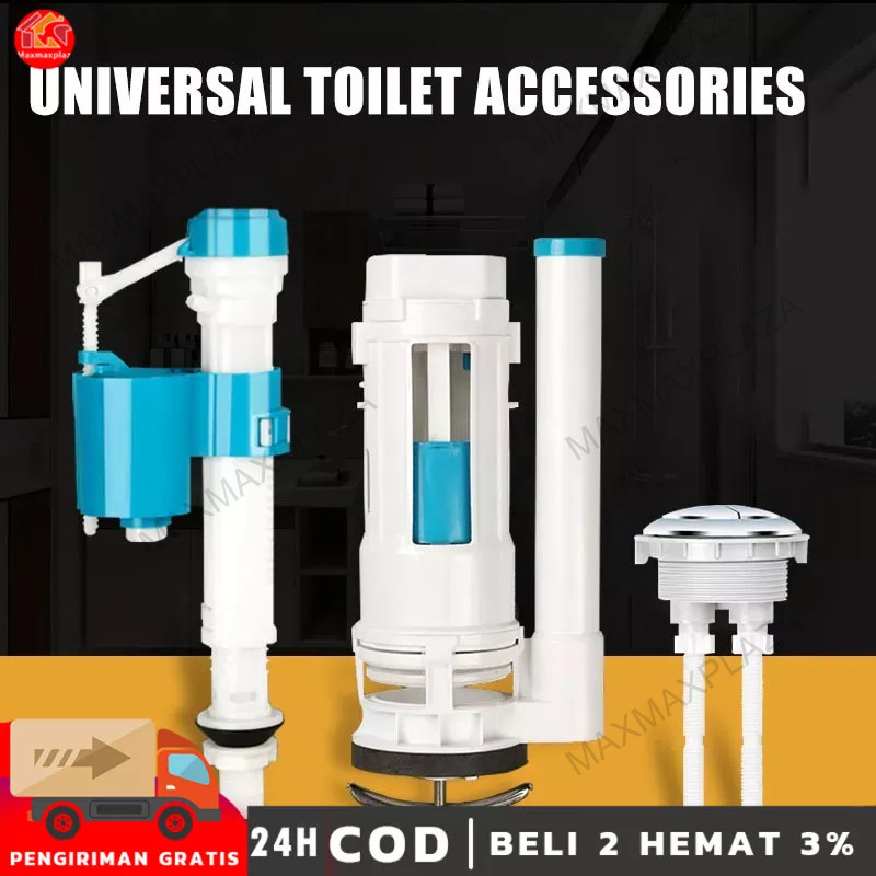 Jual Pelampung Closet Duduk 2 Tombol Universal/Closet Duduk Tombol Atas ...