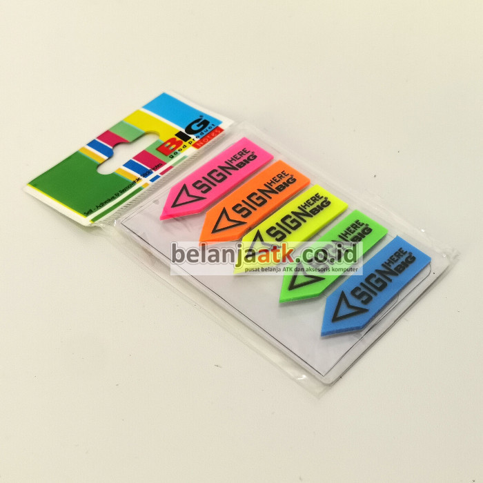 Jual Post It/Sticky Notes Sign Here 5W BIG 6021 | Shopee Indonesia