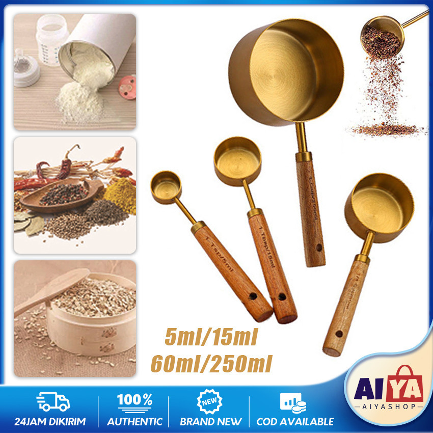 Jual Sendok Takar Ukur Gram Bumbu Dapur Cup Measuring Spoon Paduan ...
