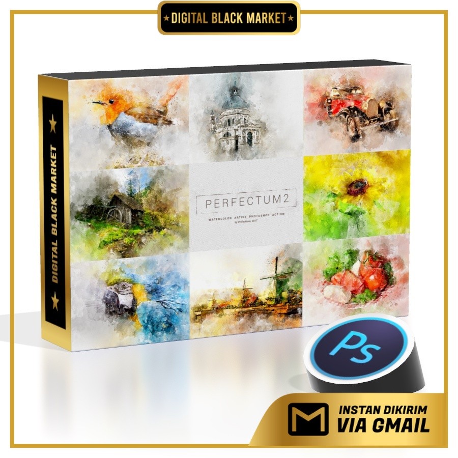 Jual Watercolor Artist - Perfectum 2 - Photoshop Action | Shopee Indonesia
