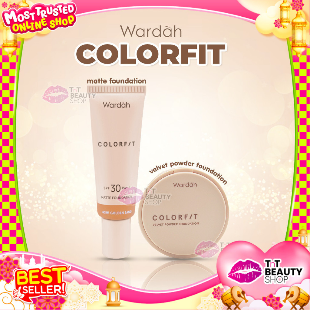 Jual WARDAH Colorfit Series | Velvet Powder Foundation SPF 20 ...