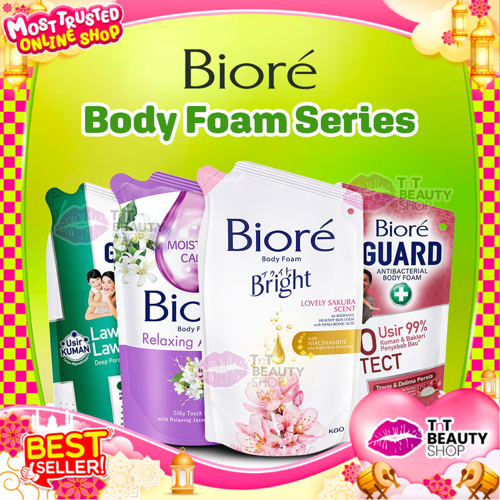 Jual BIORE Series 170ML | Body Wash | Body Foam | Body Deo Protect ...
